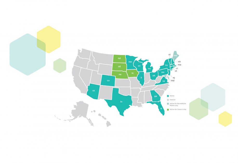 Map of Active States January 2021 | Berkley One